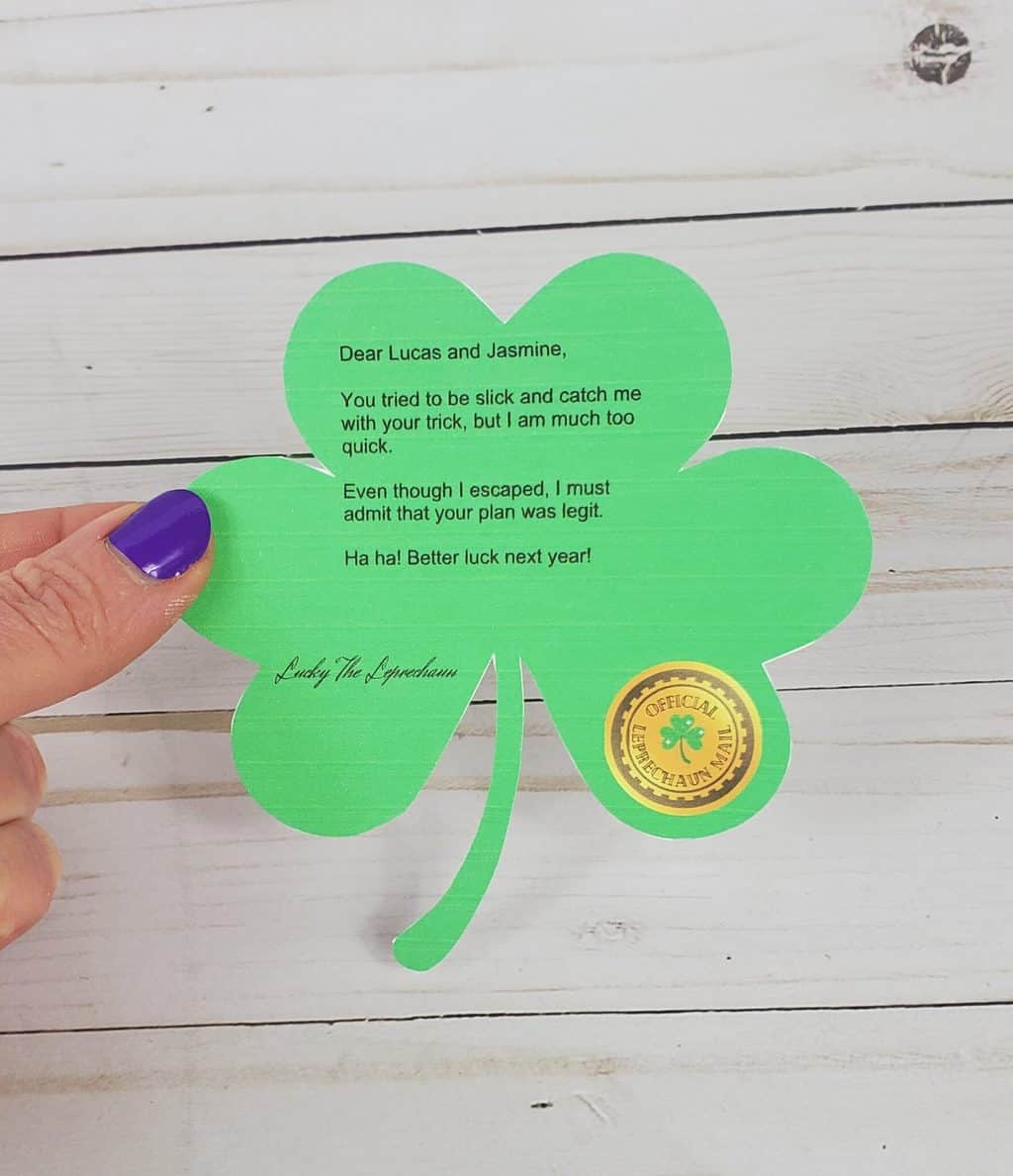 4 Funny Free Printable Leprechaun Letters And Notes - Cassie Smallwood