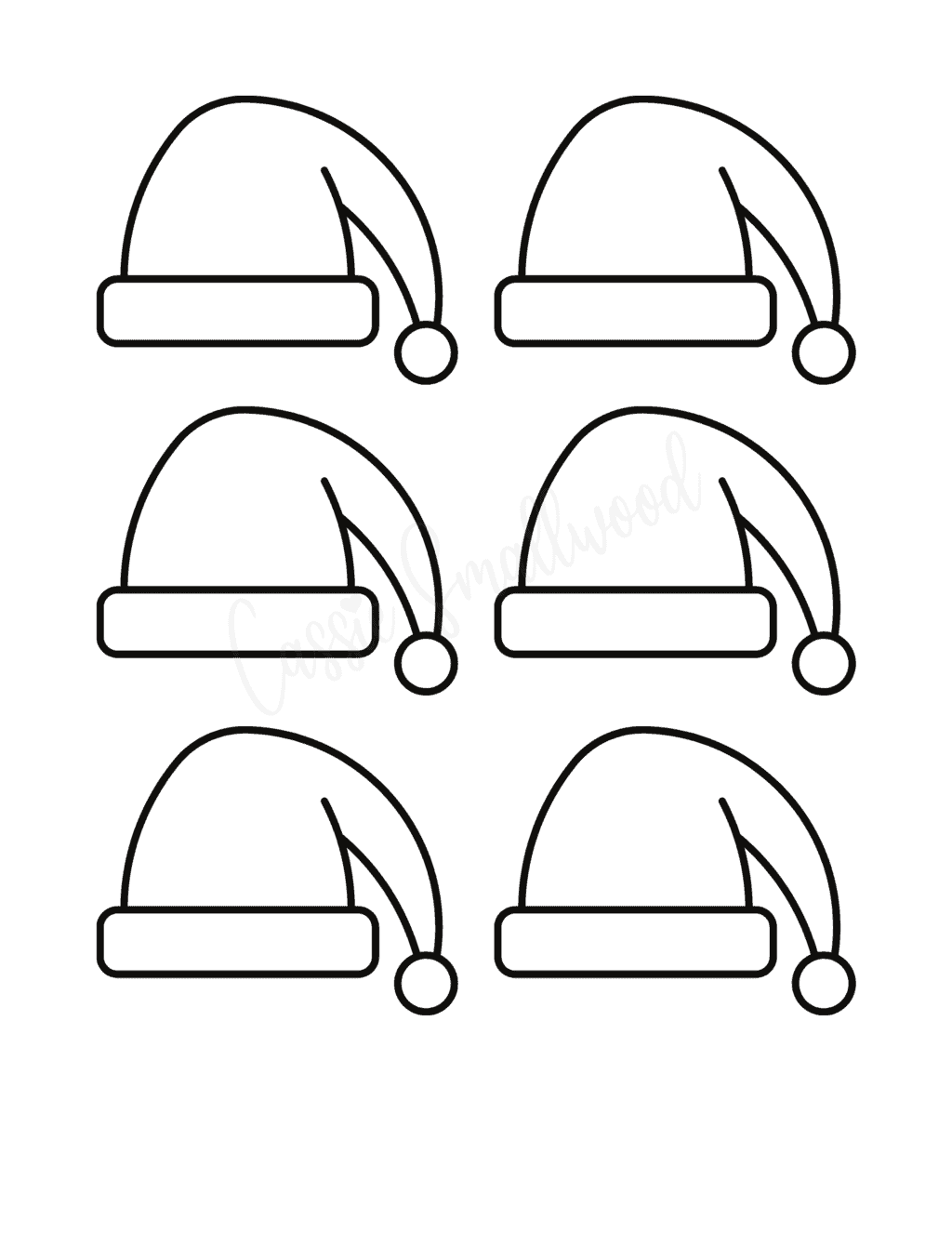 17 Cute Winter Hat Templates And Coloring Pages - Cassie Smallwood
