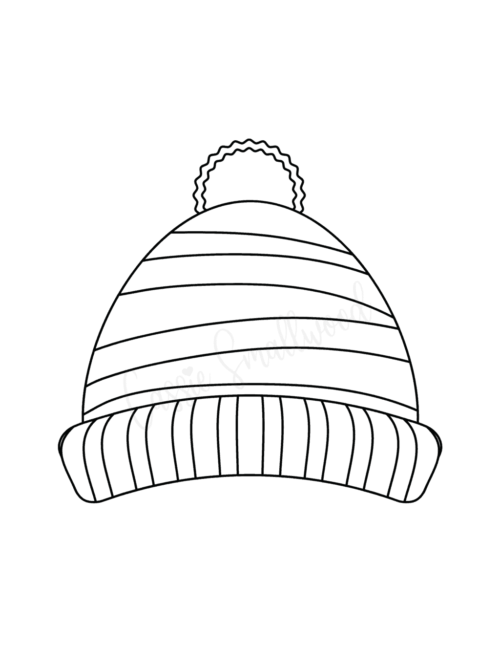 17 Cute Winter Hat Templates And Coloring Pages - Cassie Smallwood