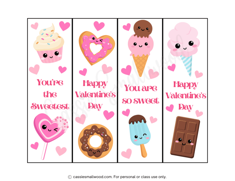 100 Ridiculously Cute Free Printable Valentine Bookmarks - Cassie Smallwood