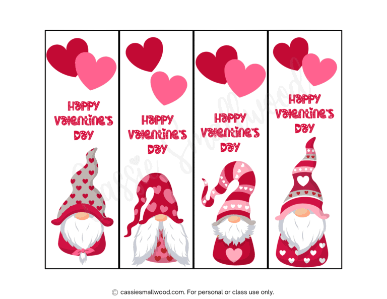 100 Ridiculously Cute Free Printable Valentine Bookmarks - Cassie Smallwood