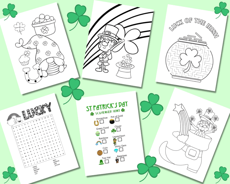 12 Cute Four Leaf Clover Printable Templates (FREE!) - Cassie Smallwood