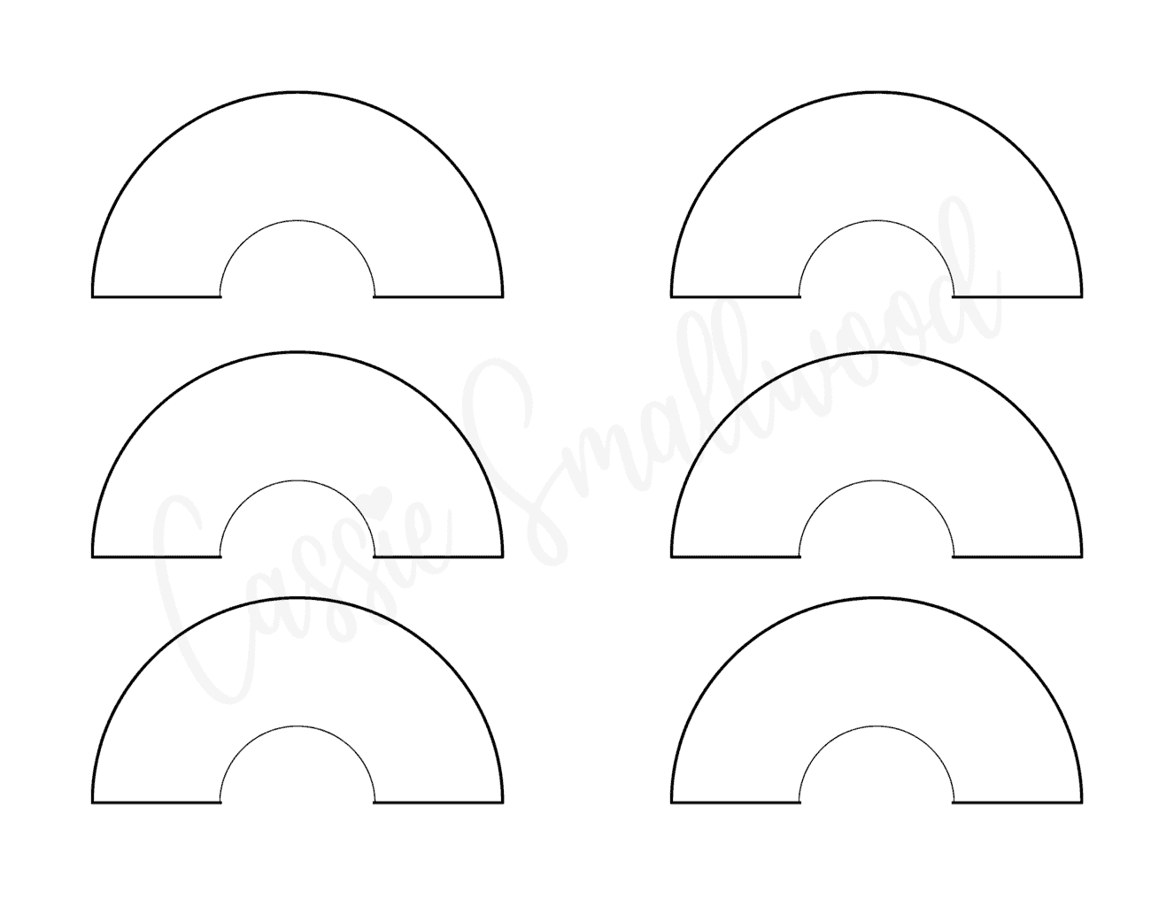 18 Cute Rainbow Templates (Free Printable) - Cassie Smallwood