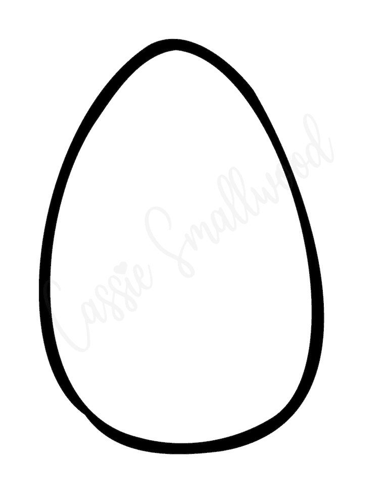 19 Egg Templates (Free Printable) - Cassie Smallwood