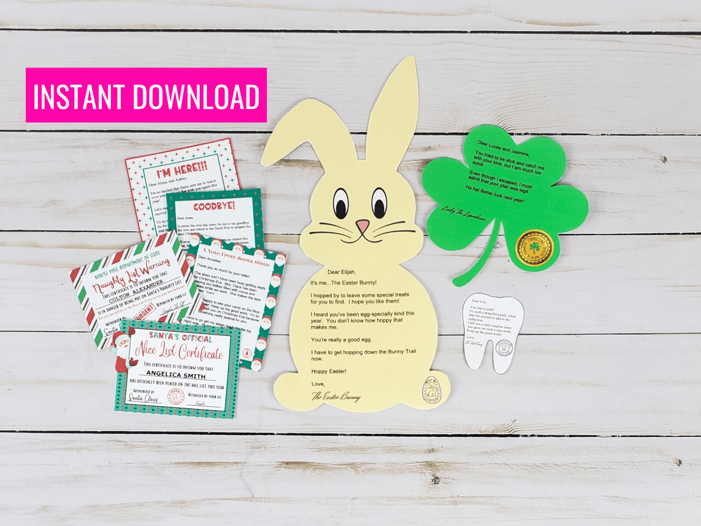 7 Adorable Easter Bunny Letters - Cassie Smallwood