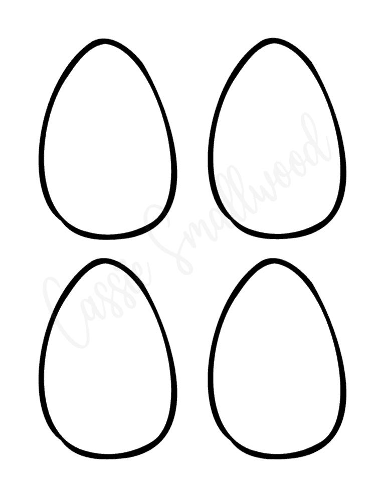 19 Egg Templates (Free Printable) - Cassie Smallwood