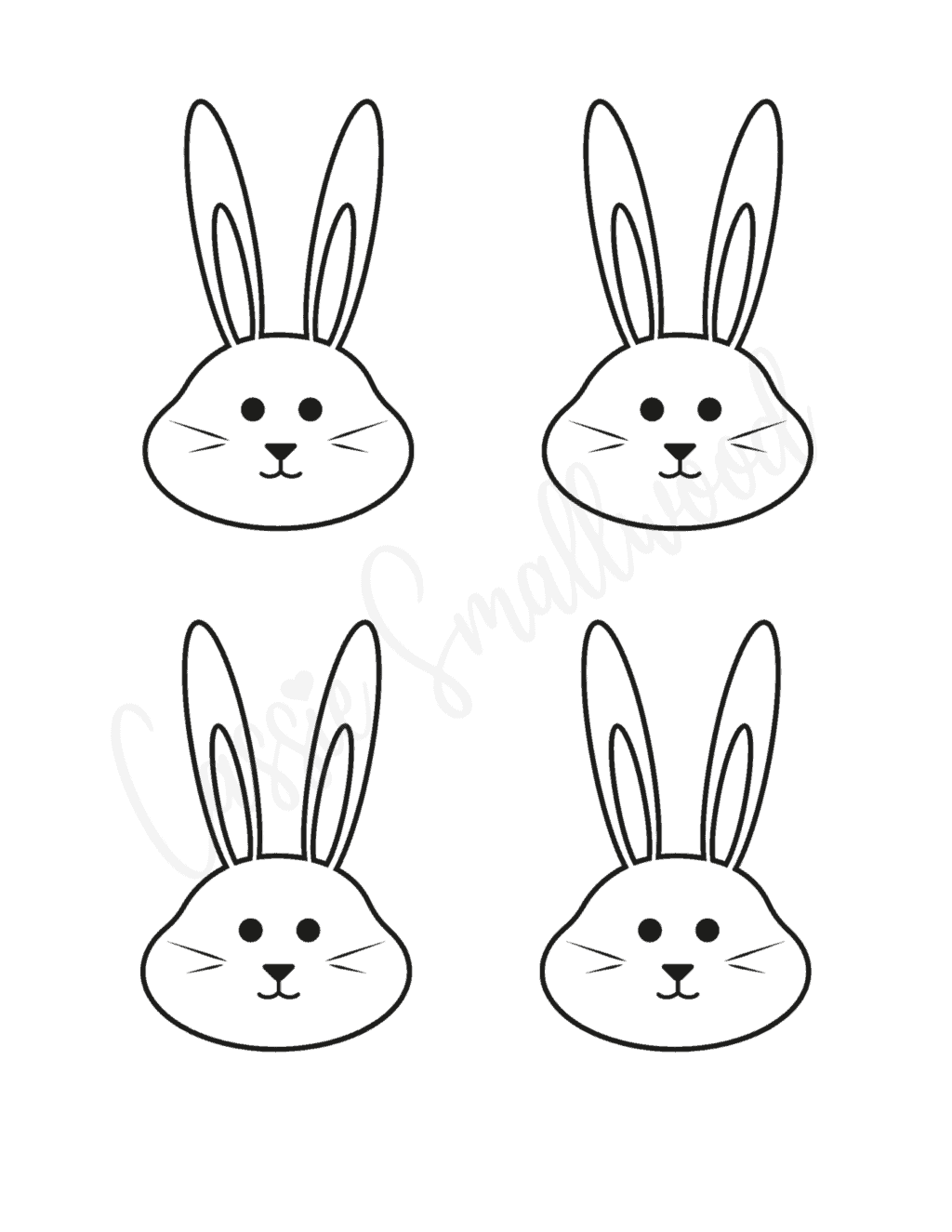 20 Cute Bunny Templates - Cassie Smallwood