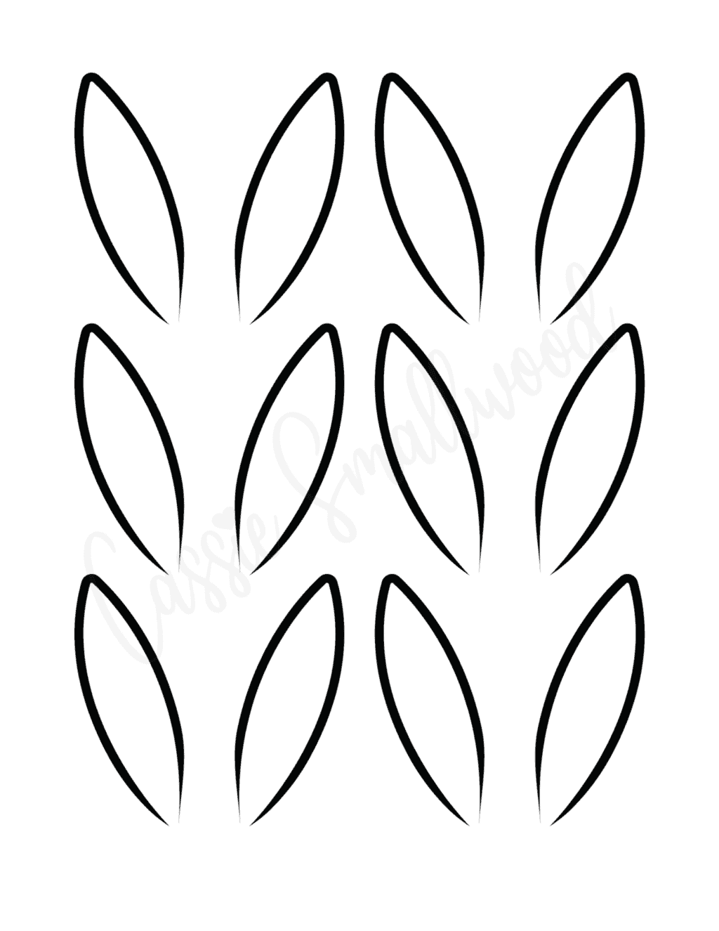 20 Cute Bunny Templates - Cassie Smallwood