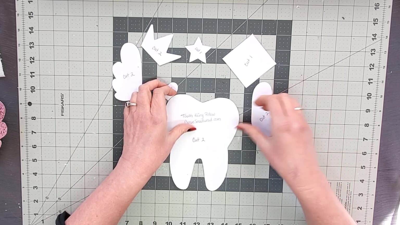 Tooth Template & DIY Tooth Fairy Pillow Tutorial (No Sew) - Cassie ...