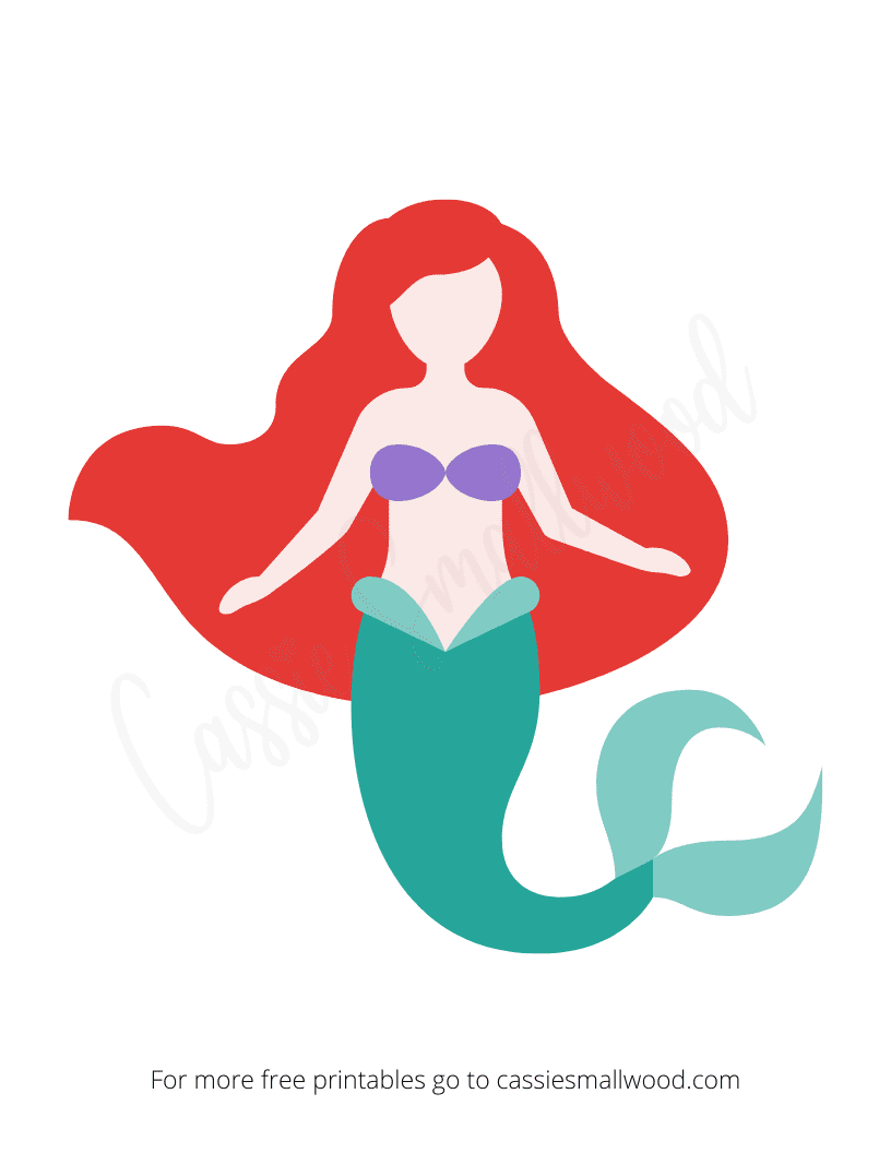 17 Cute Mermaid Templates - Cassie Smallwood