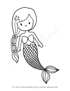 17 Cute Mermaid Templates - Cassie Smallwood