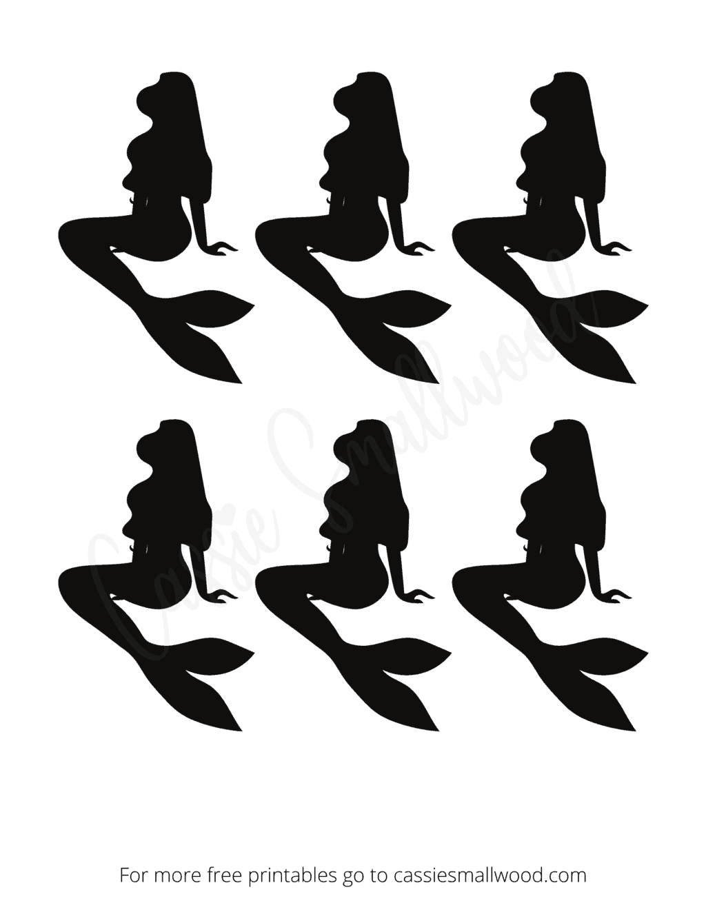 17 Cute Mermaid Templates - Cassie Smallwood