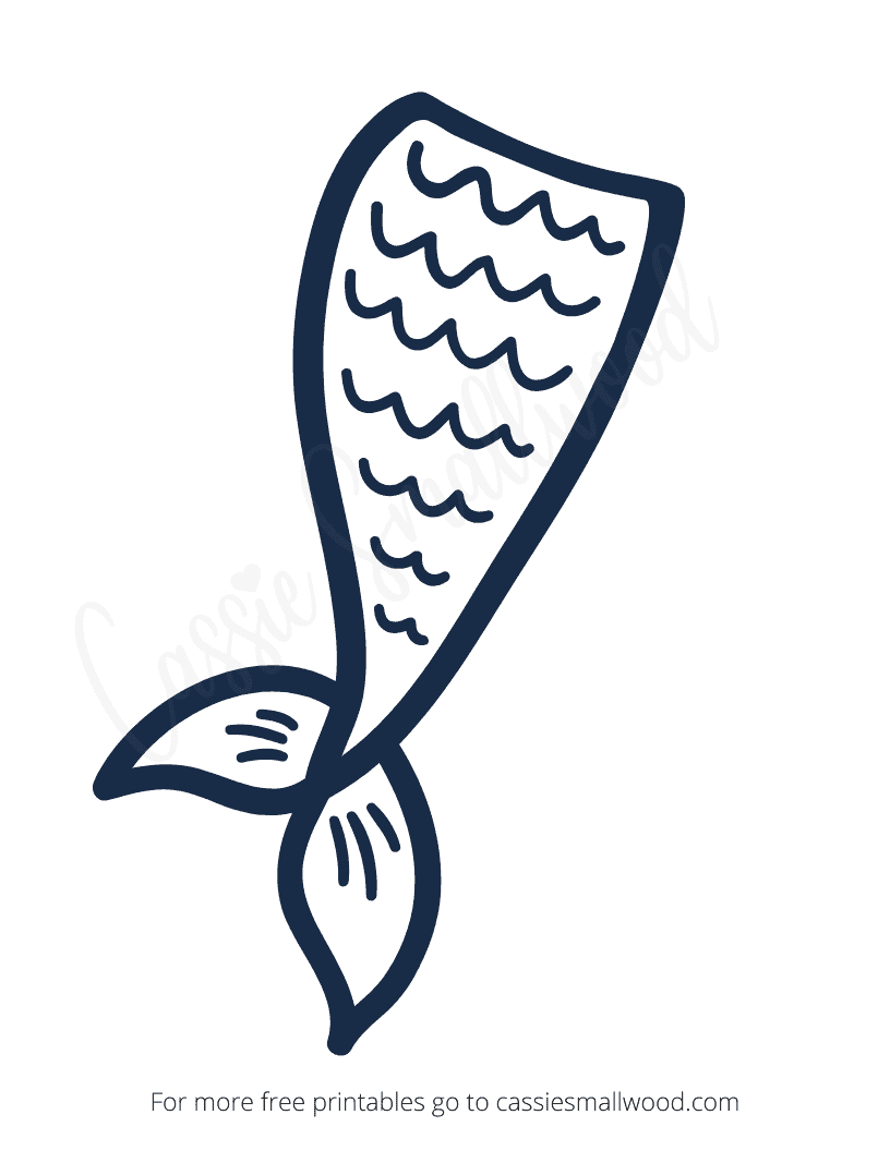 17 Cute Mermaid Templates - Cassie Smallwood