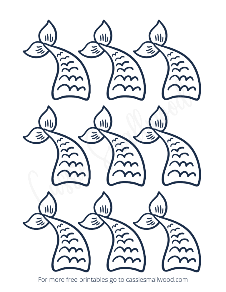 17 Cute Mermaid Templates - Cassie Smallwood