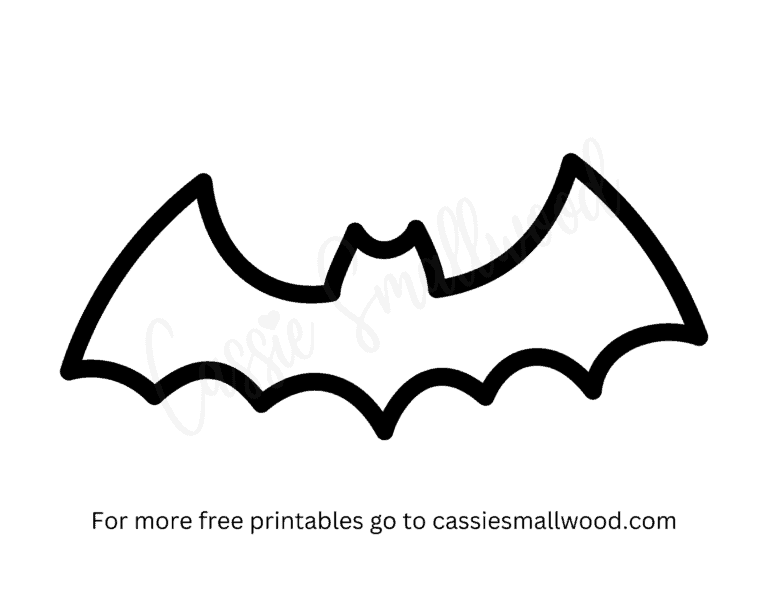 Free Printable Bat Templates (Small, Medium, and Large) - Cassie Smallwood