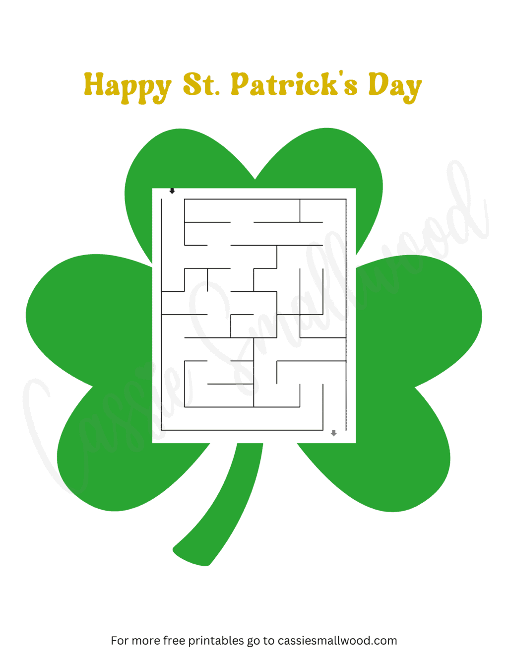 8 Fun St. Patrick's Day Mazes {Free Printable Puzzle Worksheets ...