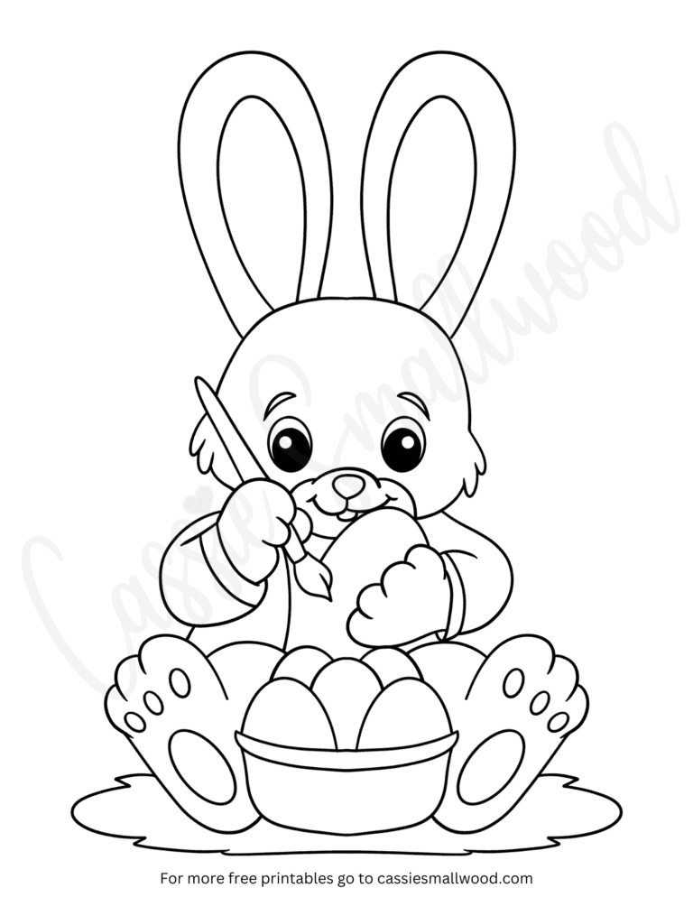 76 Cutest Easter Coloring Pages (Free Printable) - Cassie Smallwood