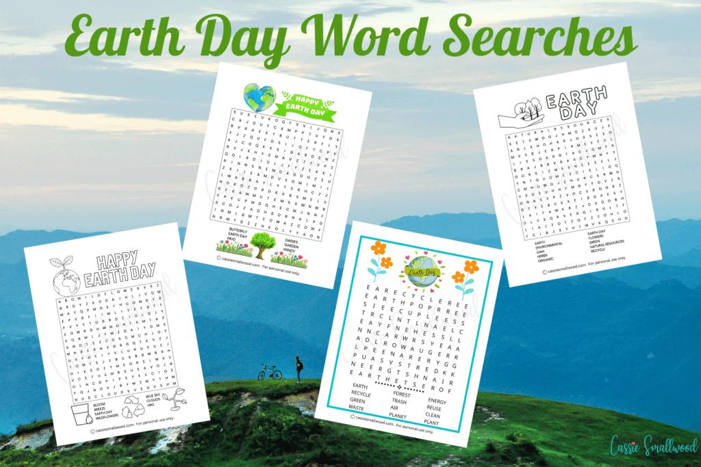 Fun Earth Day Word Search Worksheets (Free Printable) - Cassie Smallwood