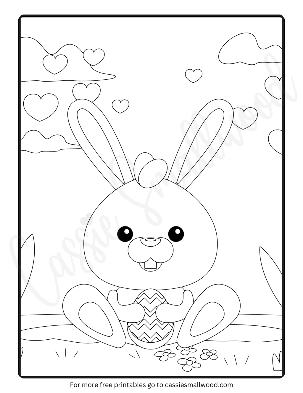 76 Cutest Easter Coloring Pages (Free Printable) - Cassie Smallwood