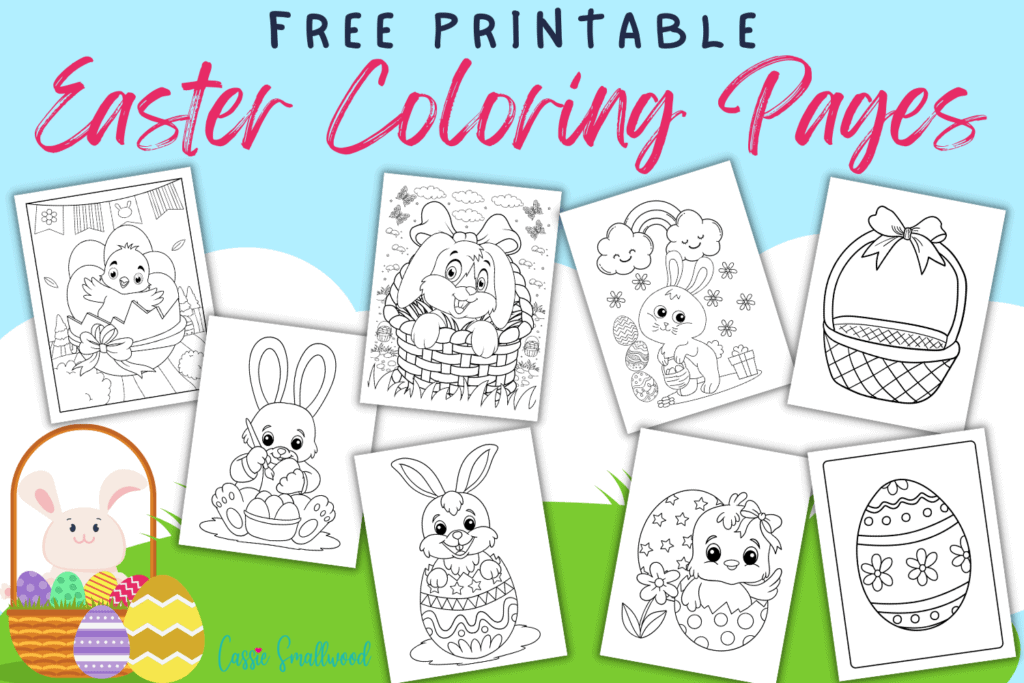 76 Cutest Easter Coloring Pages (Free Printable) - Cassie Smallwood