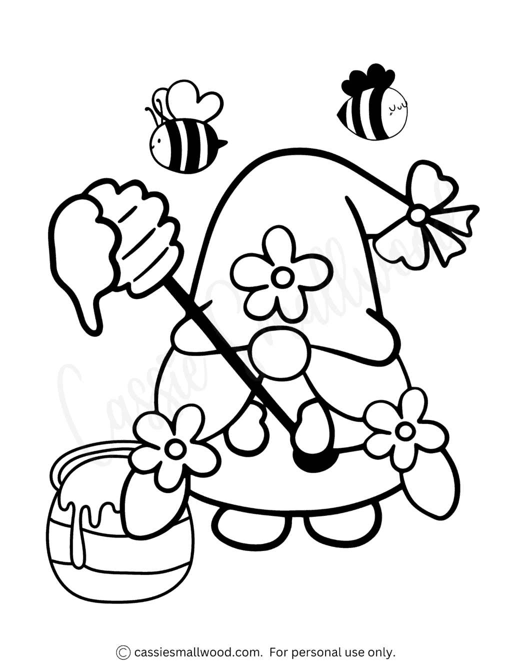50 Cute Bee Coloring Pages (Free Printable) - Cassie Smallwood