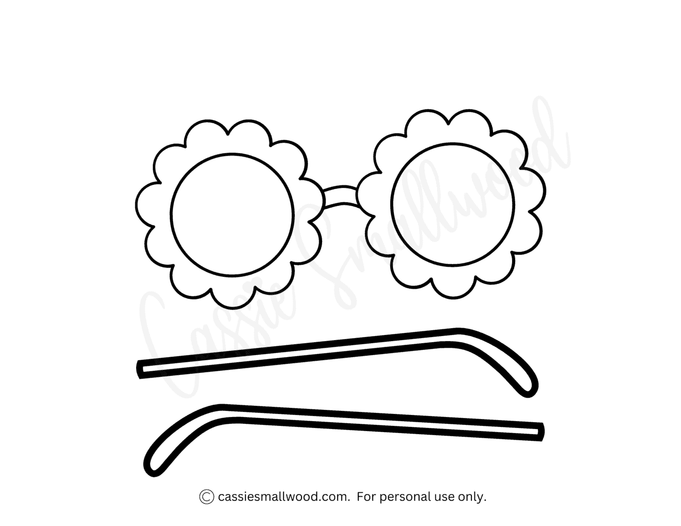 12 Glasses Templates (Sunglasses and Eyeglasses) - Cassie Smallwood