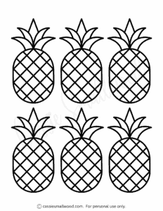 12 Cute Pineapple Templates (Free Printable) - Cassie Smallwood