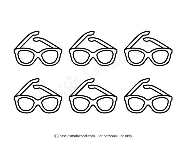 12 Glasses Templates (Sunglasses and Eyeglasses) - Cassie Smallwood