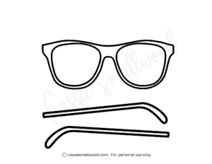 12 Glasses Templates (Sunglasses and Eyeglasses) - Cassie Smallwood