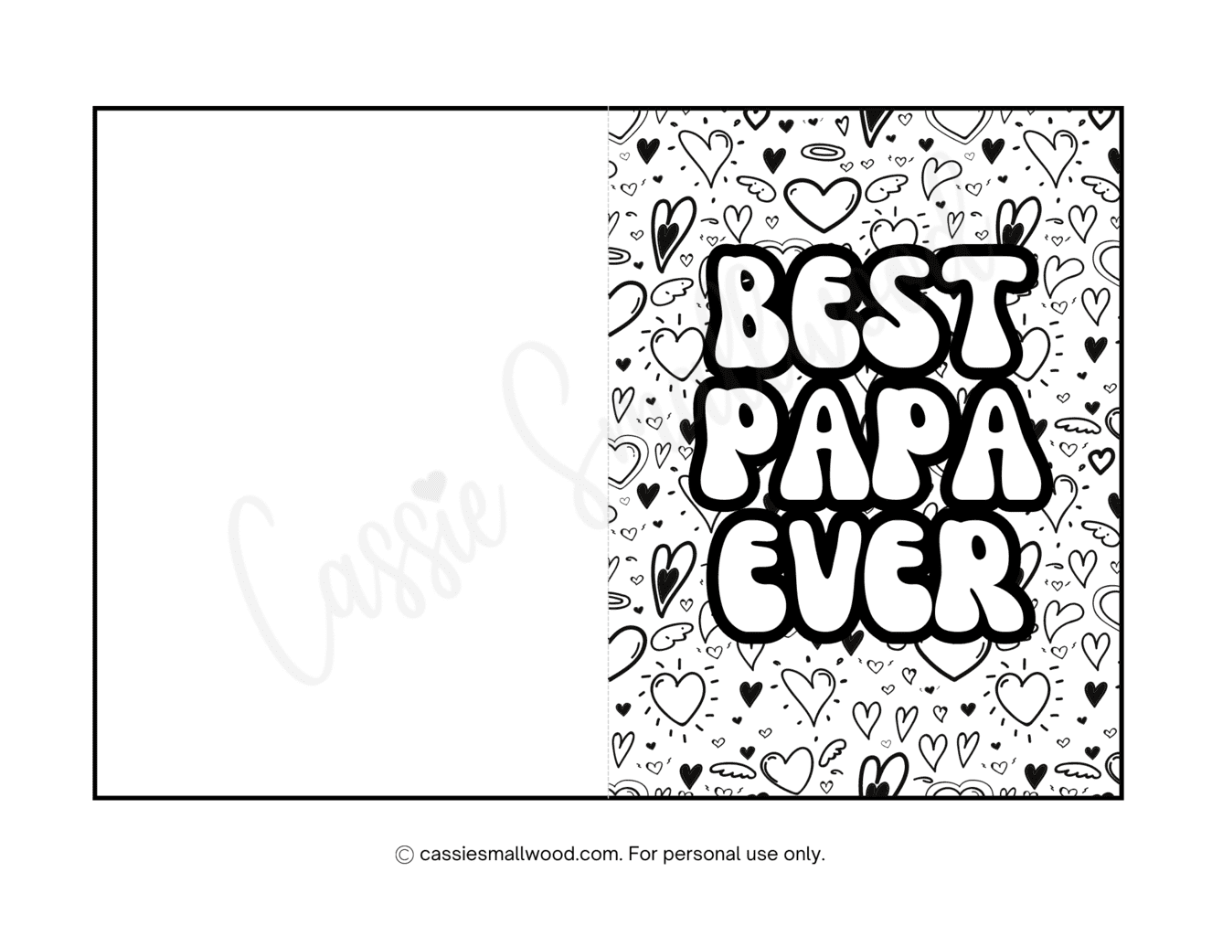 21 Cute Free Printable Father's Day Cards To Color - Cassie Smallwood
