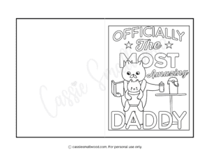 21 Cute Free Printable Father's Day Cards To Color - Cassie Smallwood