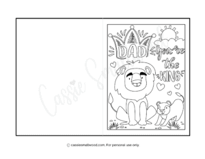 21 Cute Free Printable Father's Day Cards To Color - Cassie Smallwood