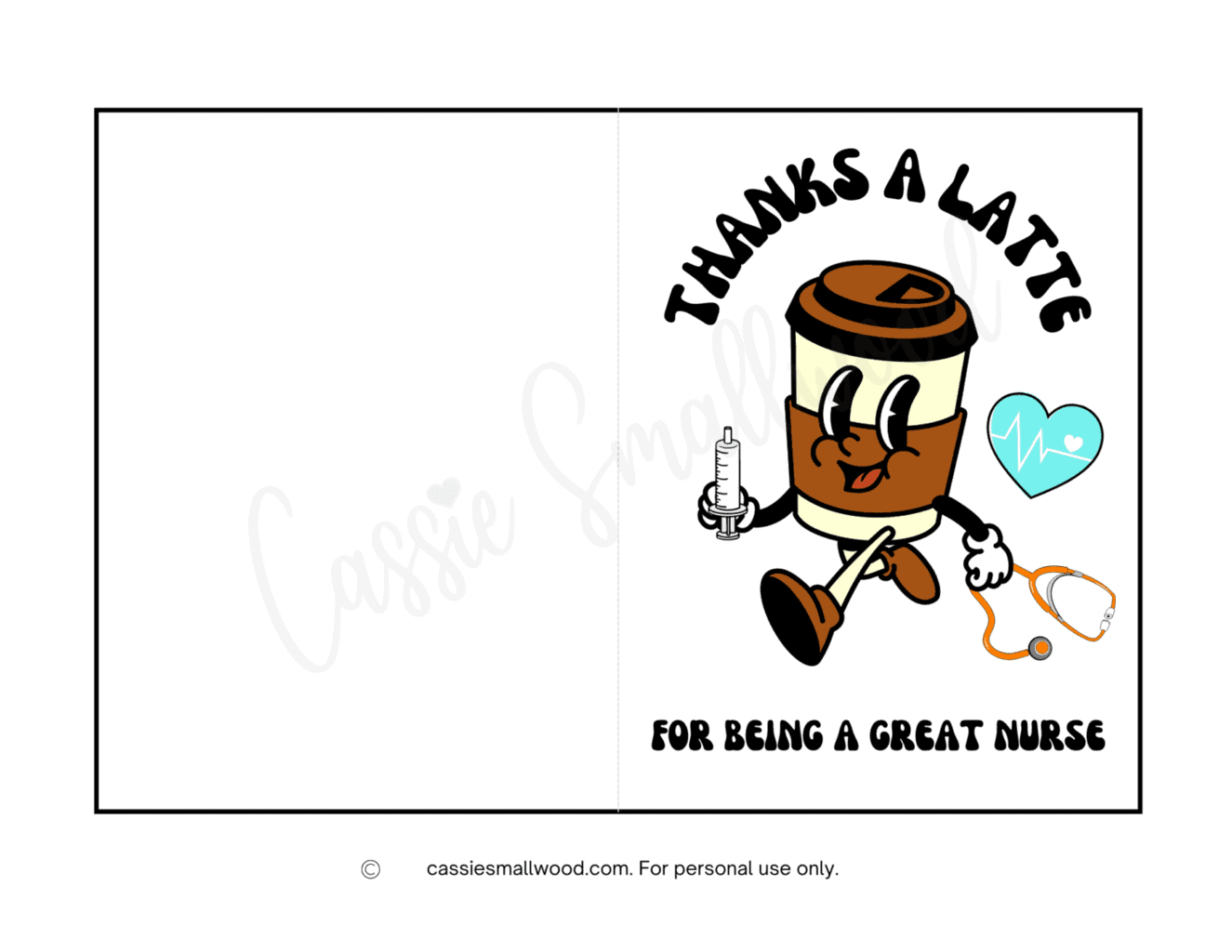 10 Cute Nurse Thank You Cards (Free Printable) - Cassie Smallwood