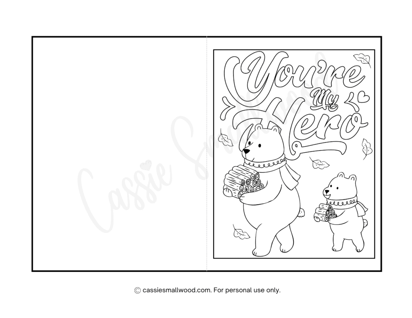 21 Cute Free Printable Father's Day Cards To Color - Cassie Smallwood
