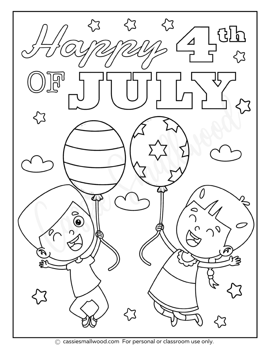 25 Cute 4th Of July Coloring Pages (Free Printable) - Cassie Smallwood
