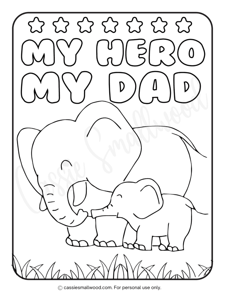 36 Cute Father's Day Coloring Pages (Free Printable) - Cassie Smallwood