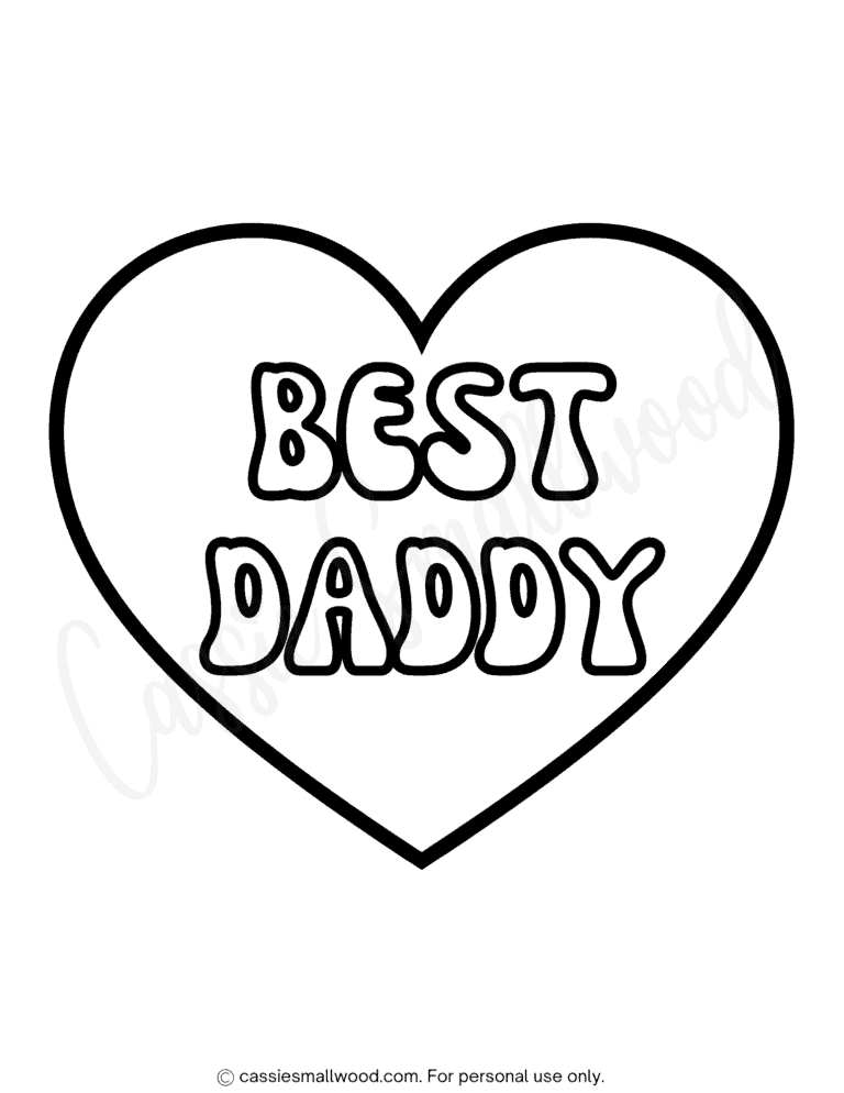 36 Cute Father's Day Coloring Pages (Free Printable) - Cassie Smallwood