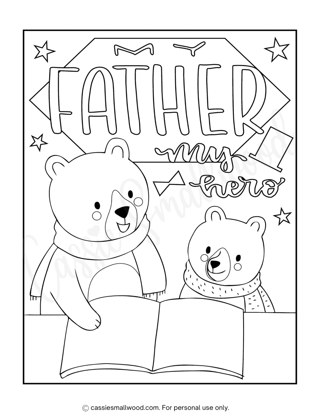 36 Cute Father's Day Coloring Pages (Free Printable) - Cassie Smallwood