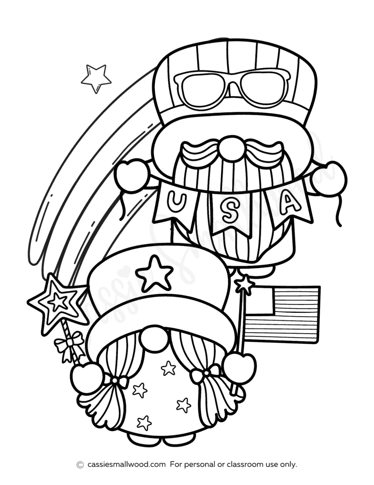 25 Cute 4th Of July Coloring Pages (Free Printable) - Cassie Smallwood