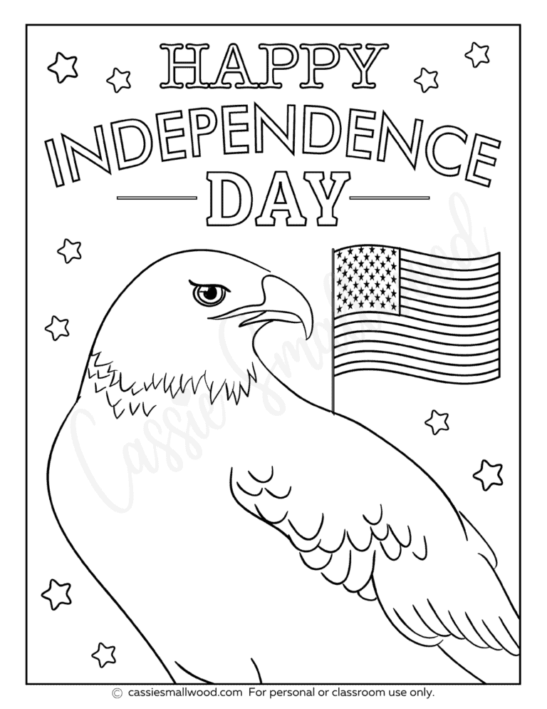 25 Cute 4th Of July Coloring Pages (Free Printable) - Cassie Smallwood