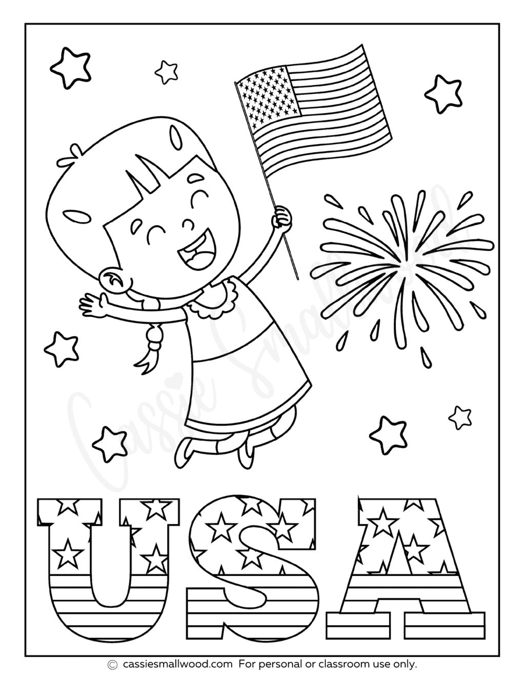 25 Cute 4th Of July Coloring Pages (Free Printable) - Cassie Smallwood