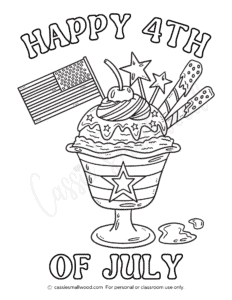 25 Cute 4th Of July Coloring Pages (Free Printable) - Cassie Smallwood