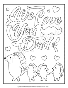 36 Cute Father's Day Coloring Pages (Free Printable) - Cassie Smallwood