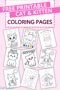37 Cute Cat Coloring Pages - Cassie Smallwood