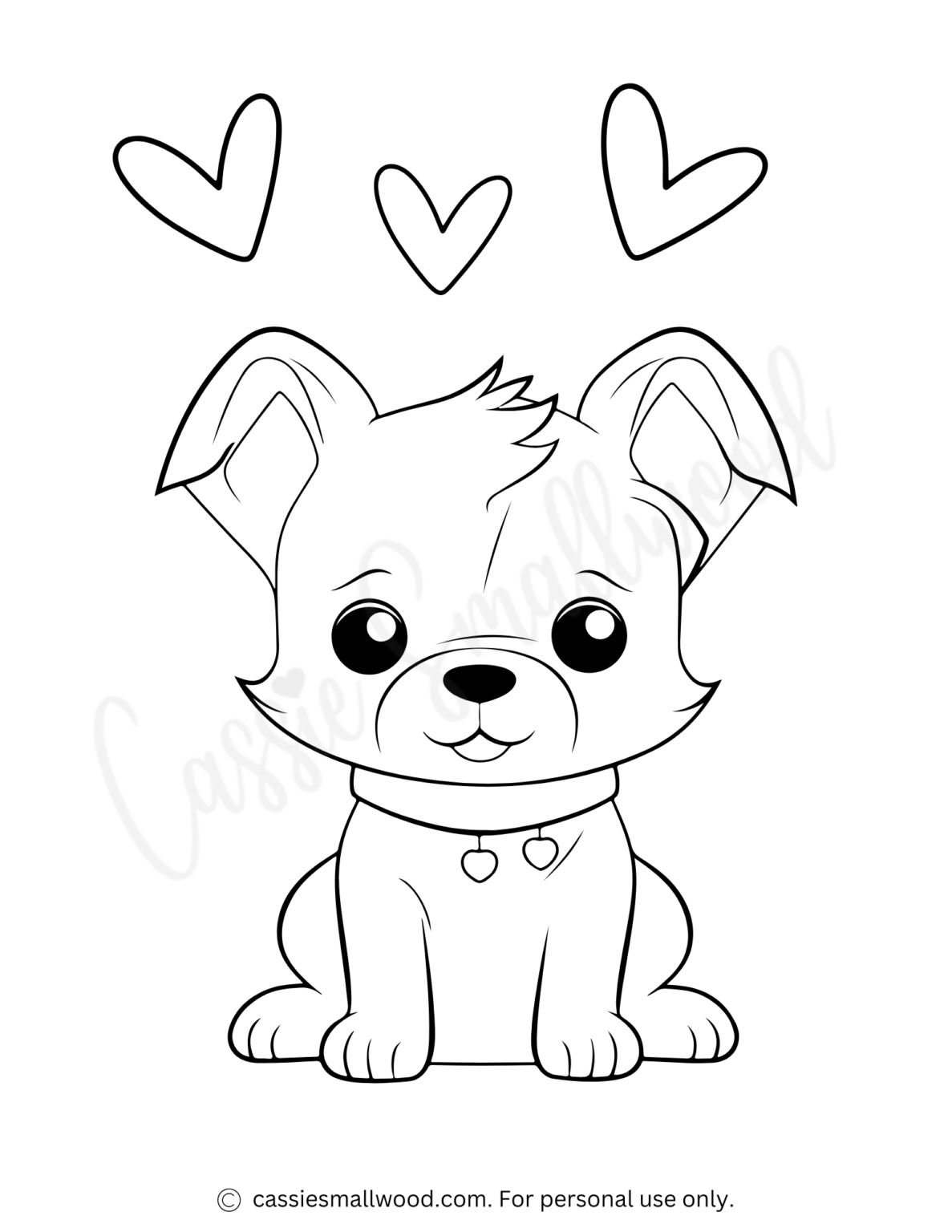 40 Cute Dog Coloring Pages - Cassie Smallwood