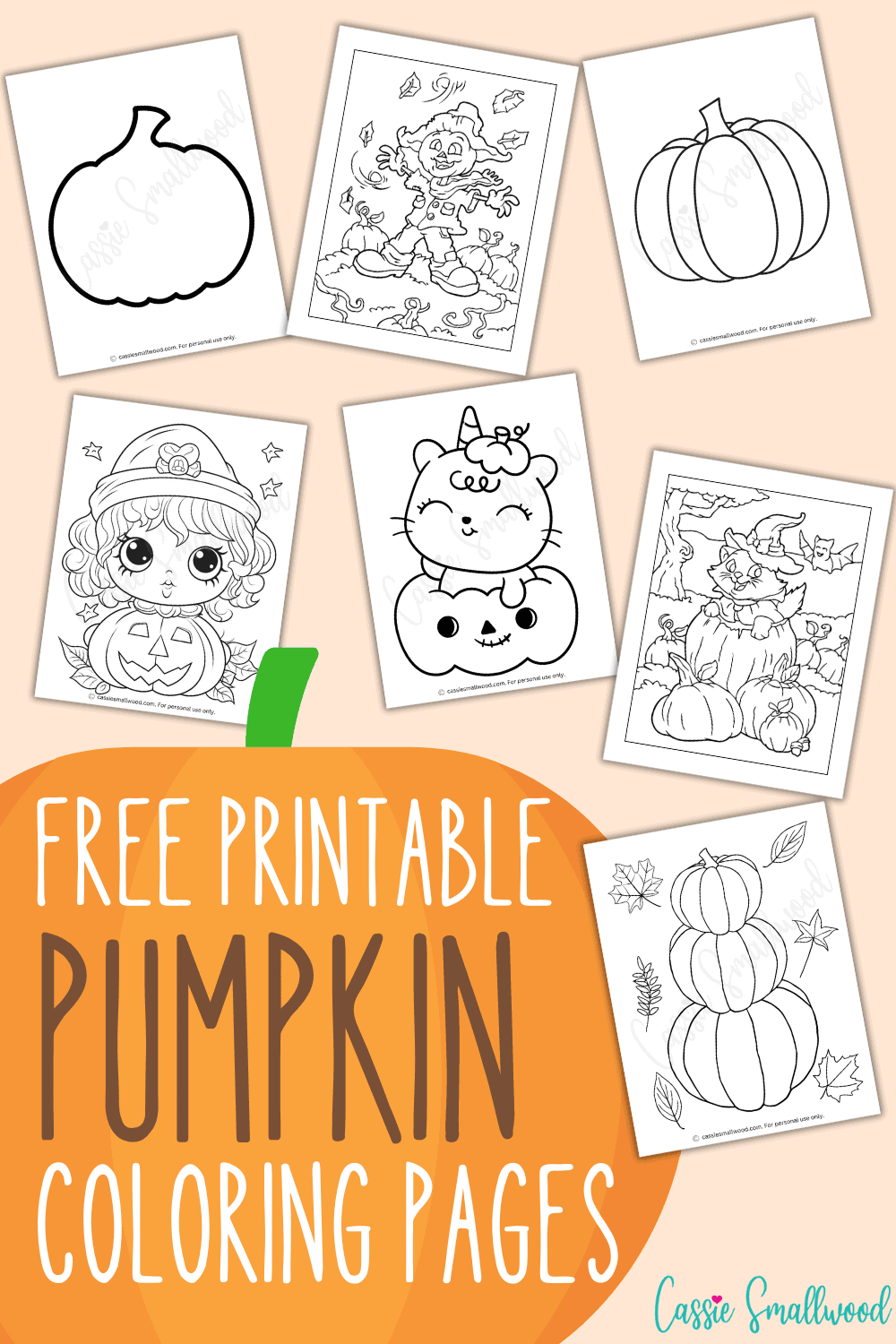THE BEST Pumpkin Coloring Pages (Free Printable) - Cassie Smallwood