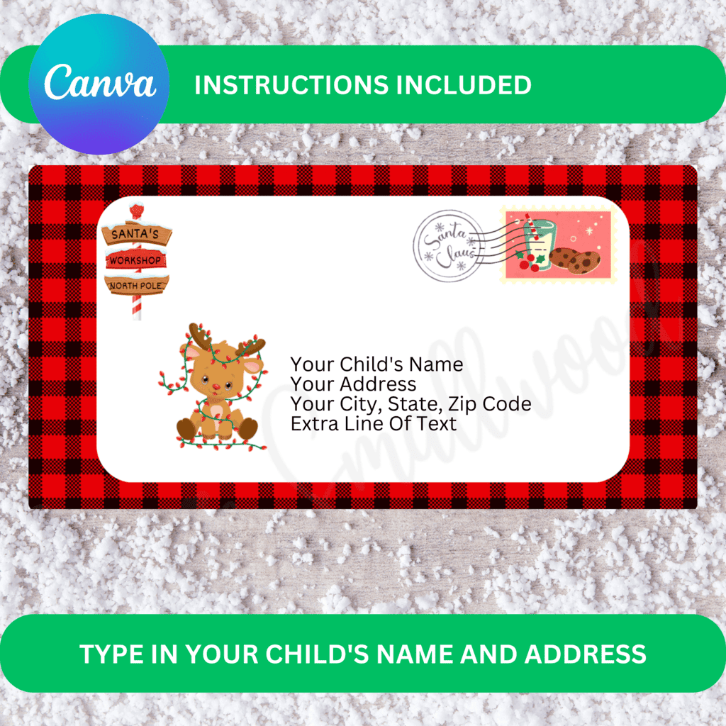 Cute Santa Envelopes (Free Printable) - Cassie Smallwood
