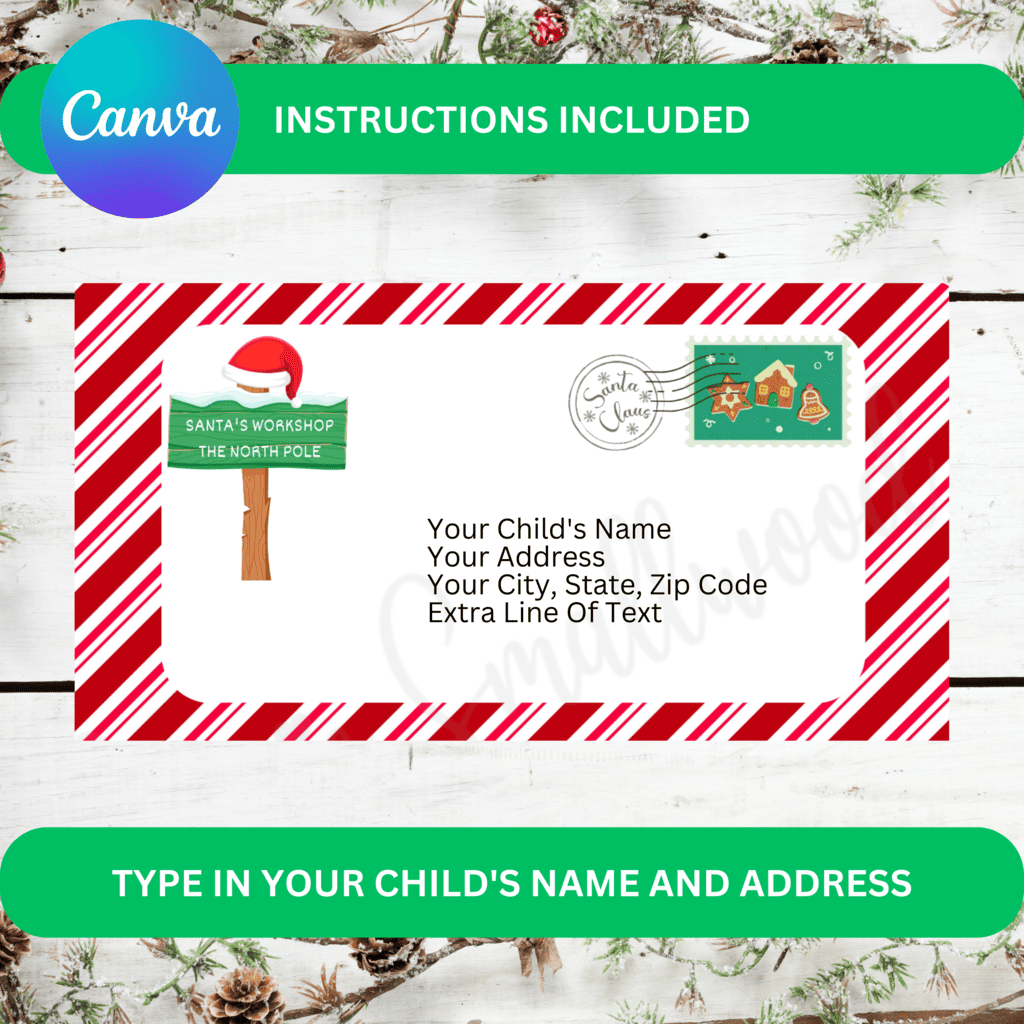 Cute Santa Envelopes (Free Printable) - Cassie Smallwood
