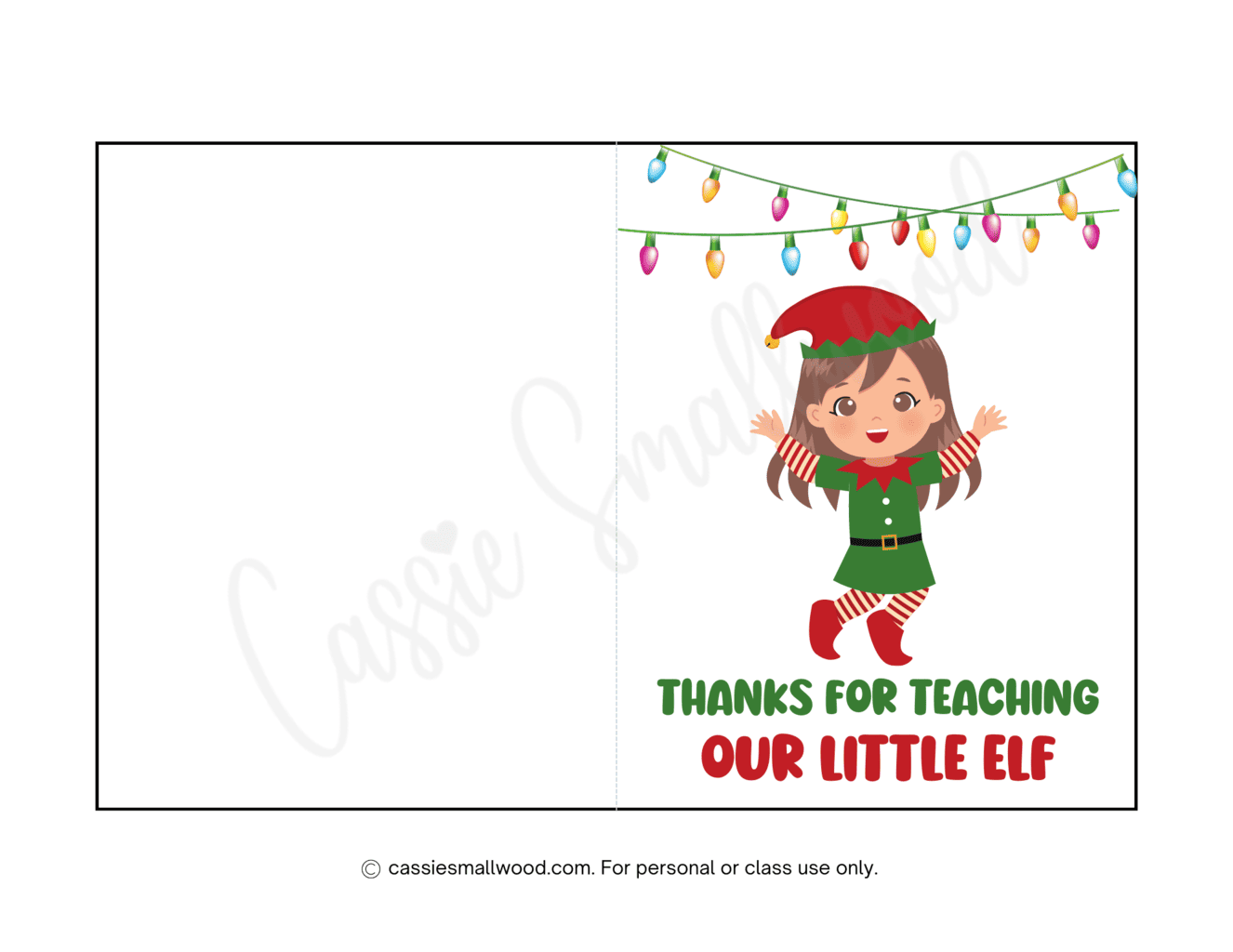 Cute & Funny Teacher Christmas Cards (Free Printable) - Cassie Smallwood