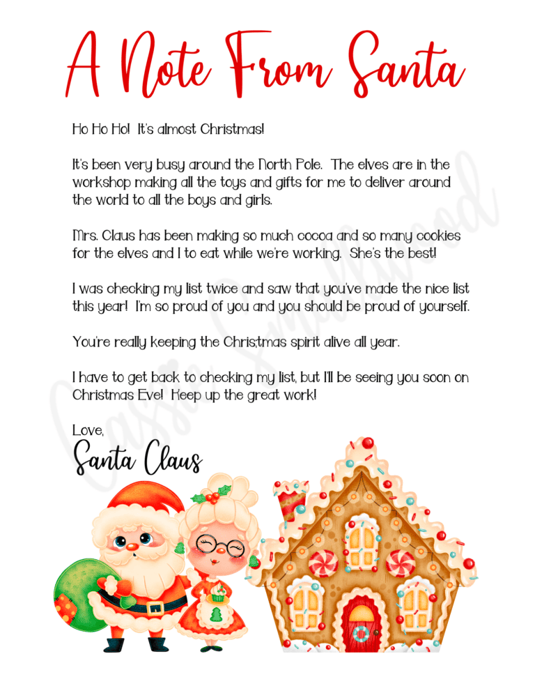 THE CUTEST Letters From Santa - Cassie Smallwood